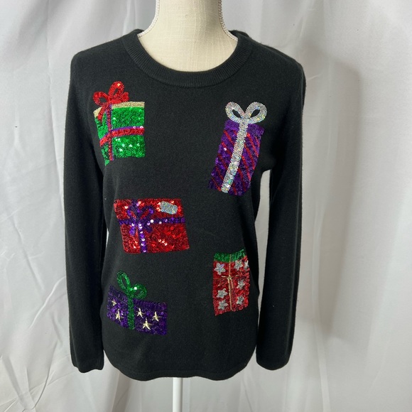 Lisa international | Sweaters | Vintage Lisa International Sequin ...